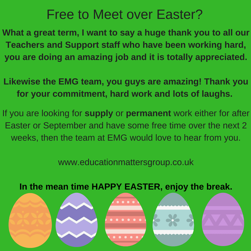 Easter is here.... - Education Matters Group