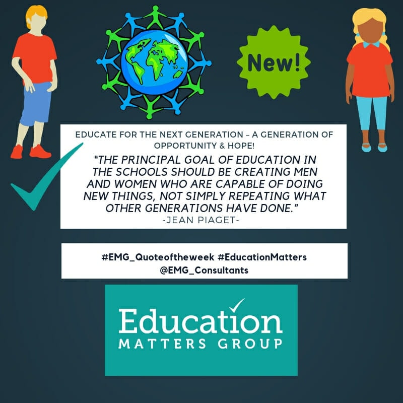 EMG Quote of the Week – Education for the next generation! - Education ...